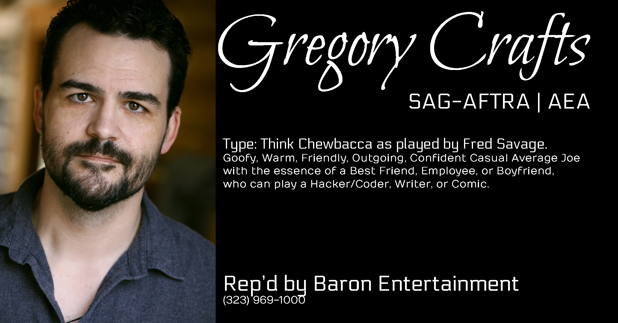 Gregory Crafts | LA-Based SAG-AFTRA, AEA Actor & Performer